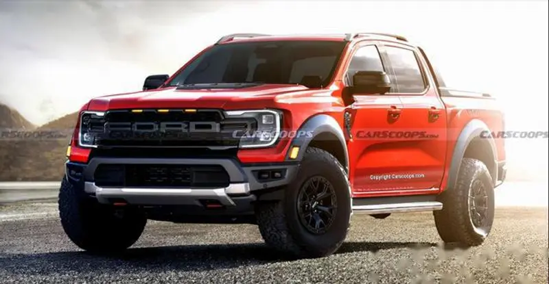 全新福特Ranger Raptor假想图，越野更强，动力升级_易车